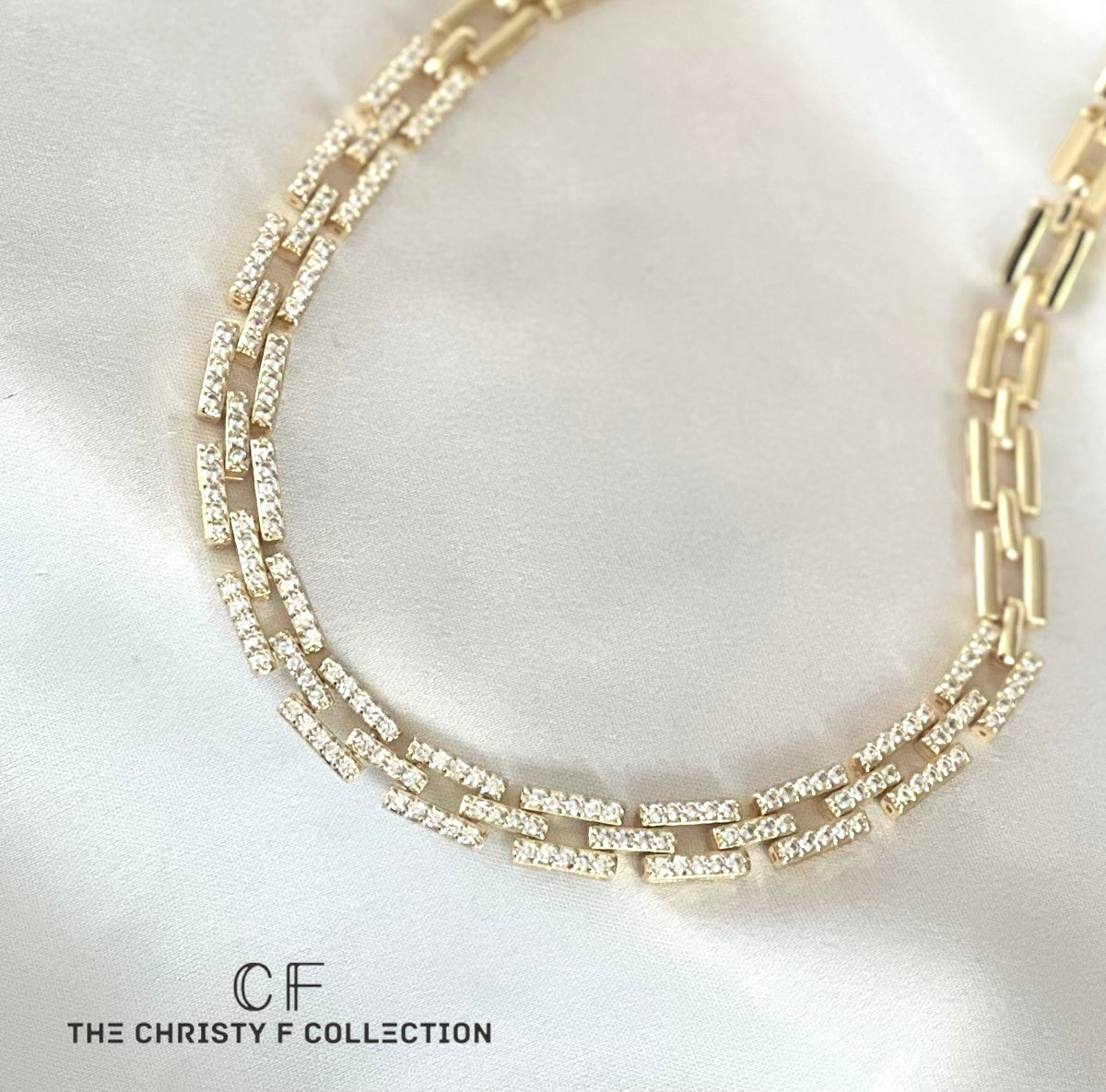 Diamond Chain Link Necklace – thechristyfcollection
